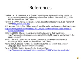 Becoming a "tweet"cher | PPT