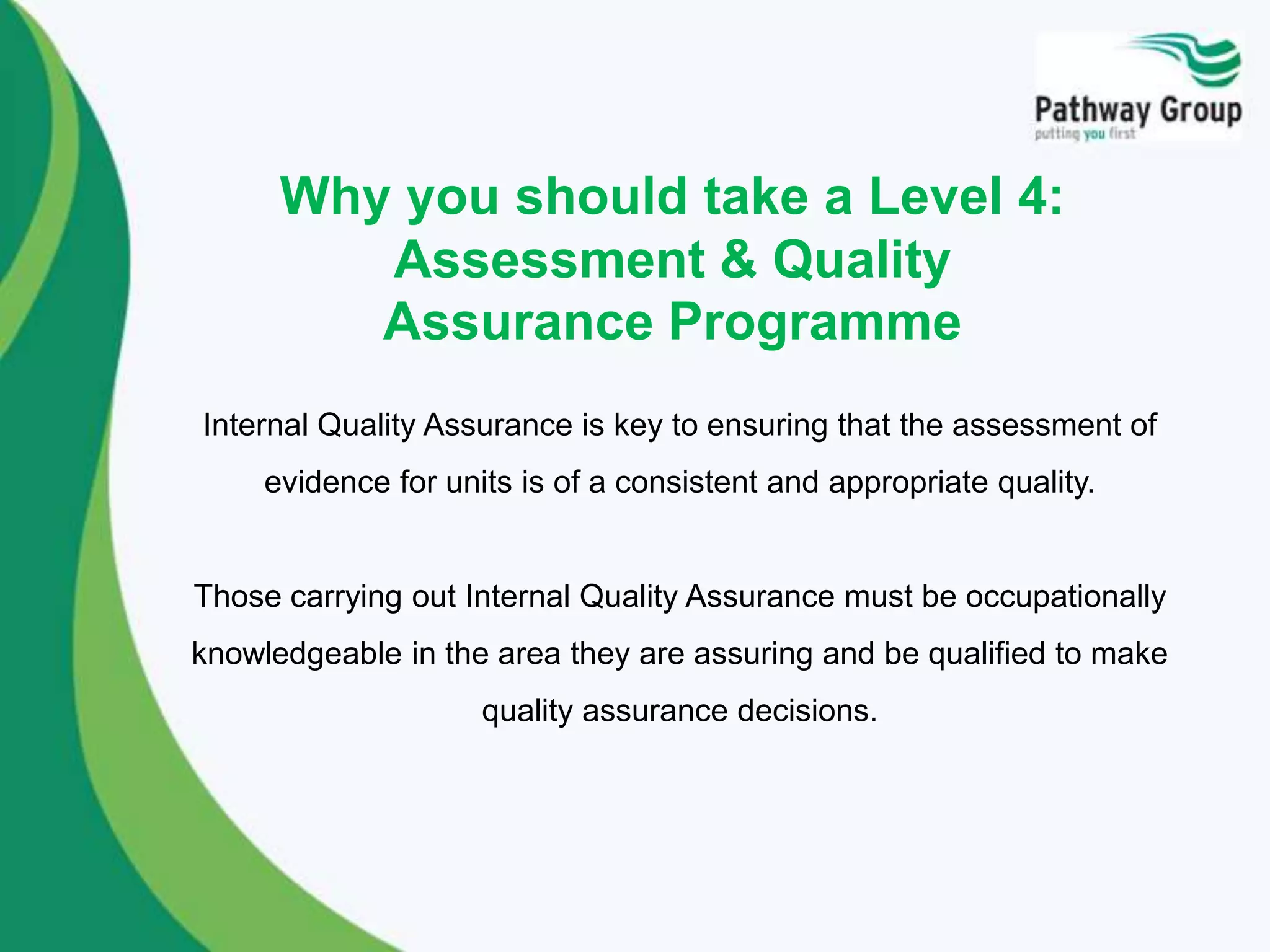 How to become a Verifier - Internal Quality Assurance | PPTX ...
