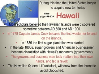 Becoming a World Power - Alaska and Hawaii | PPTX