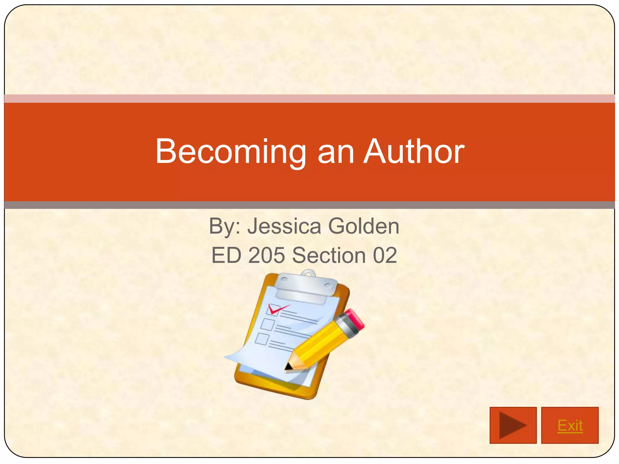 Becoming A Writer | PPT