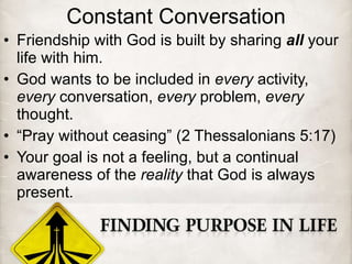 Becoming Best Friends With God | PPT