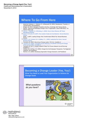 Becoming Change Leader 2012 | PDF