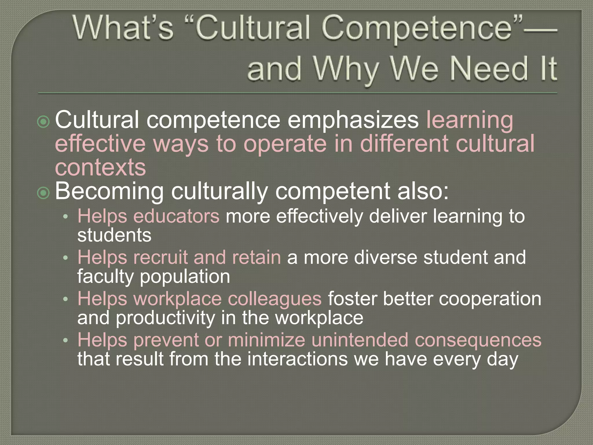 Cultural Differences and Unconscious Bias: An Introduction to Becoming ...