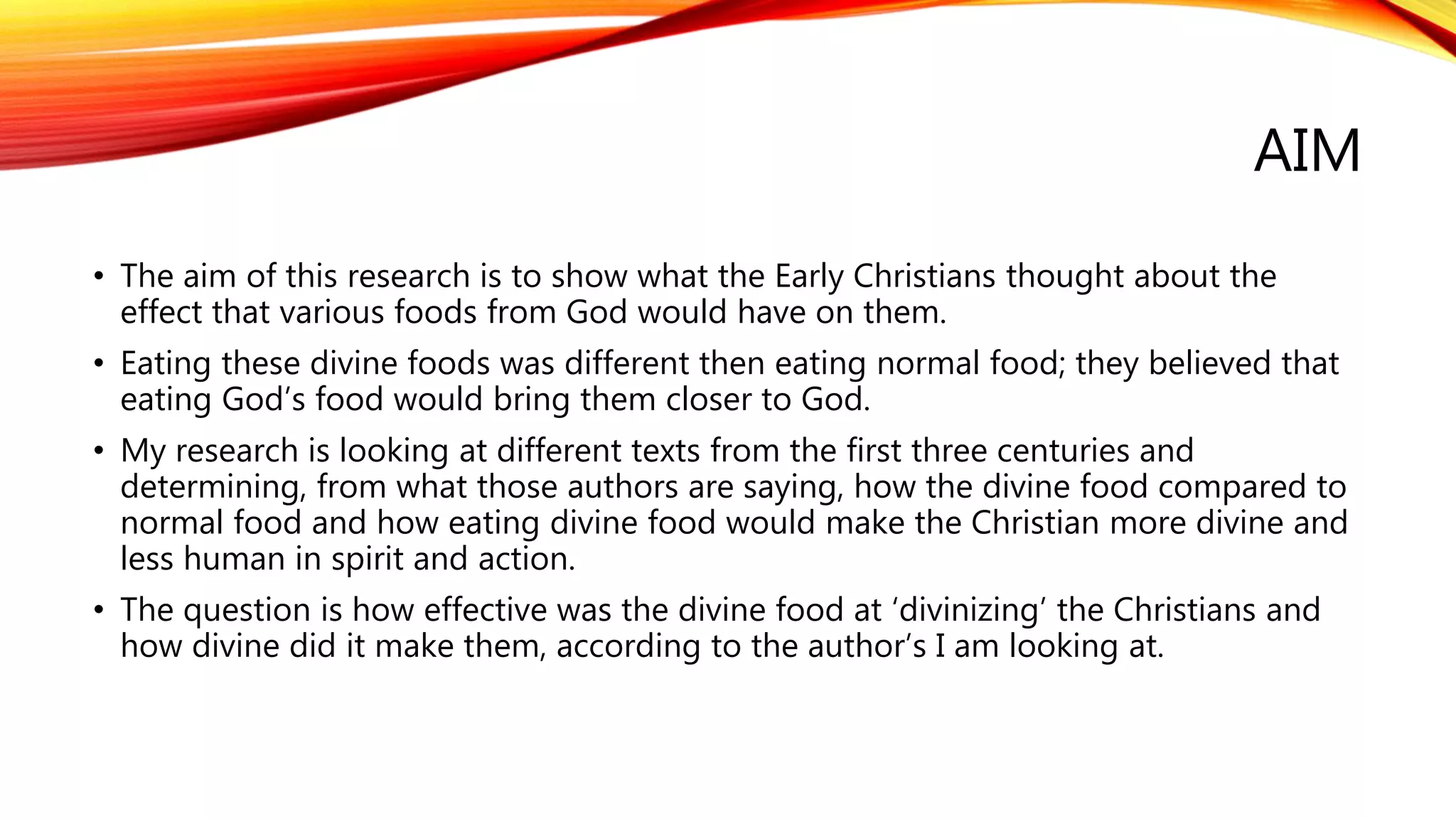 How Eating Food From God Makes You More Divine - Ashlynn Blackwell | PPTX