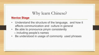 Beconhouse Chinese Language Orientation presentation | PPTX