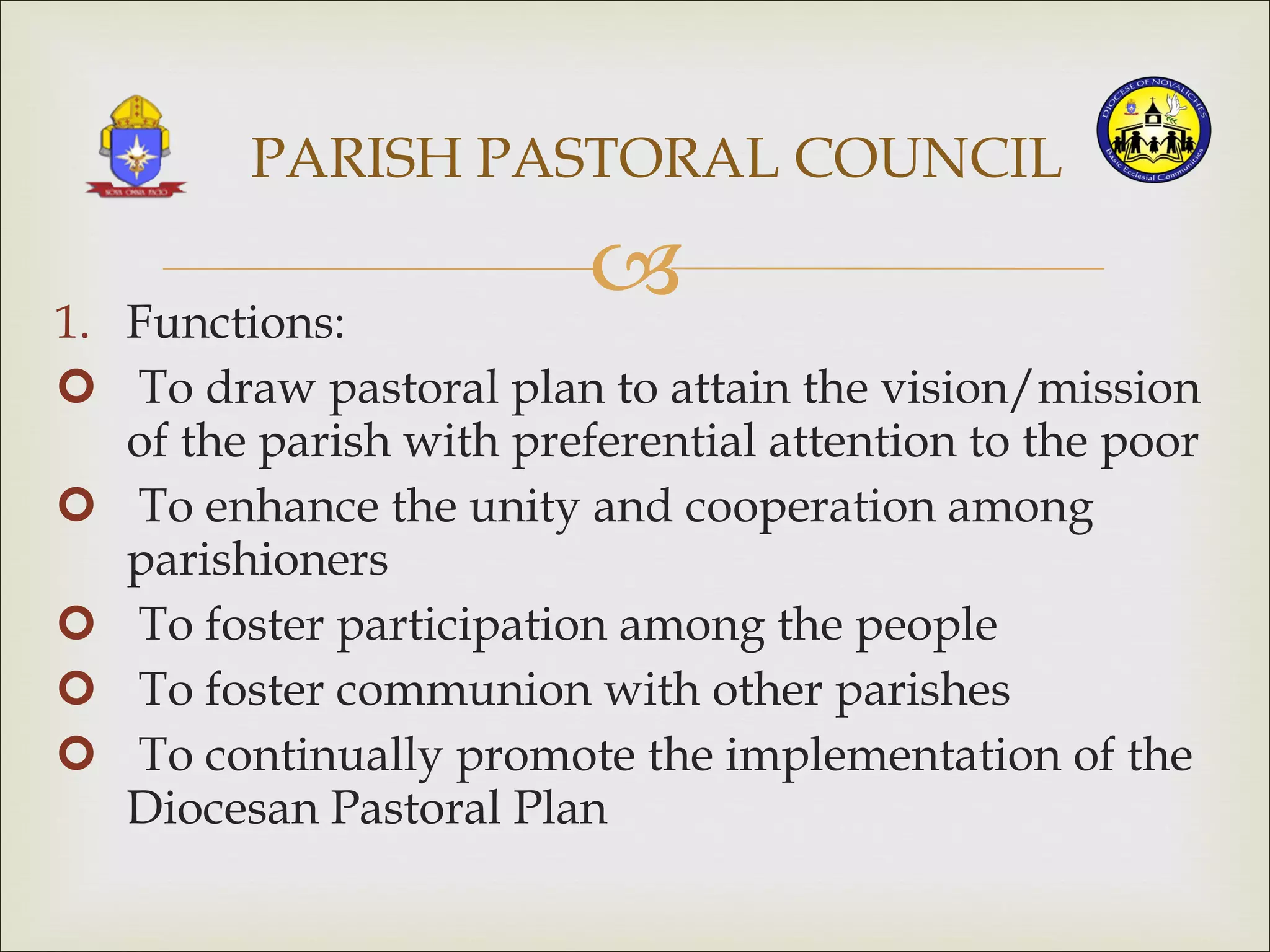 Basic Ecclesial Communities: The What, the Why and the How | PPT