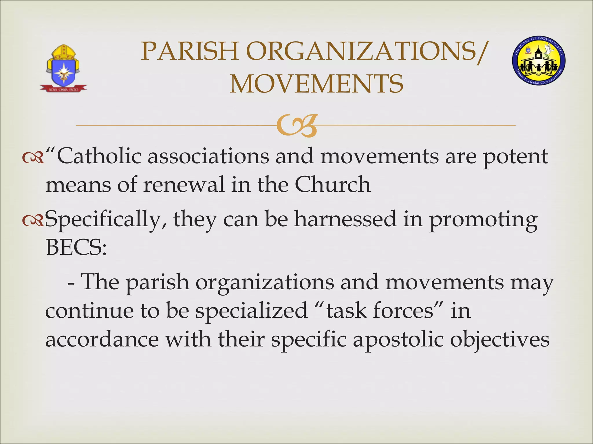 Basic Ecclesial Communities: The What, the Why and the How | PPT