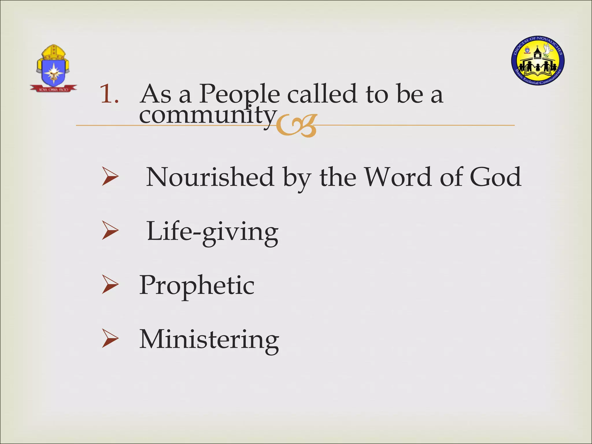 Basic Ecclesial Communities: The What, the Why and the How | PPT