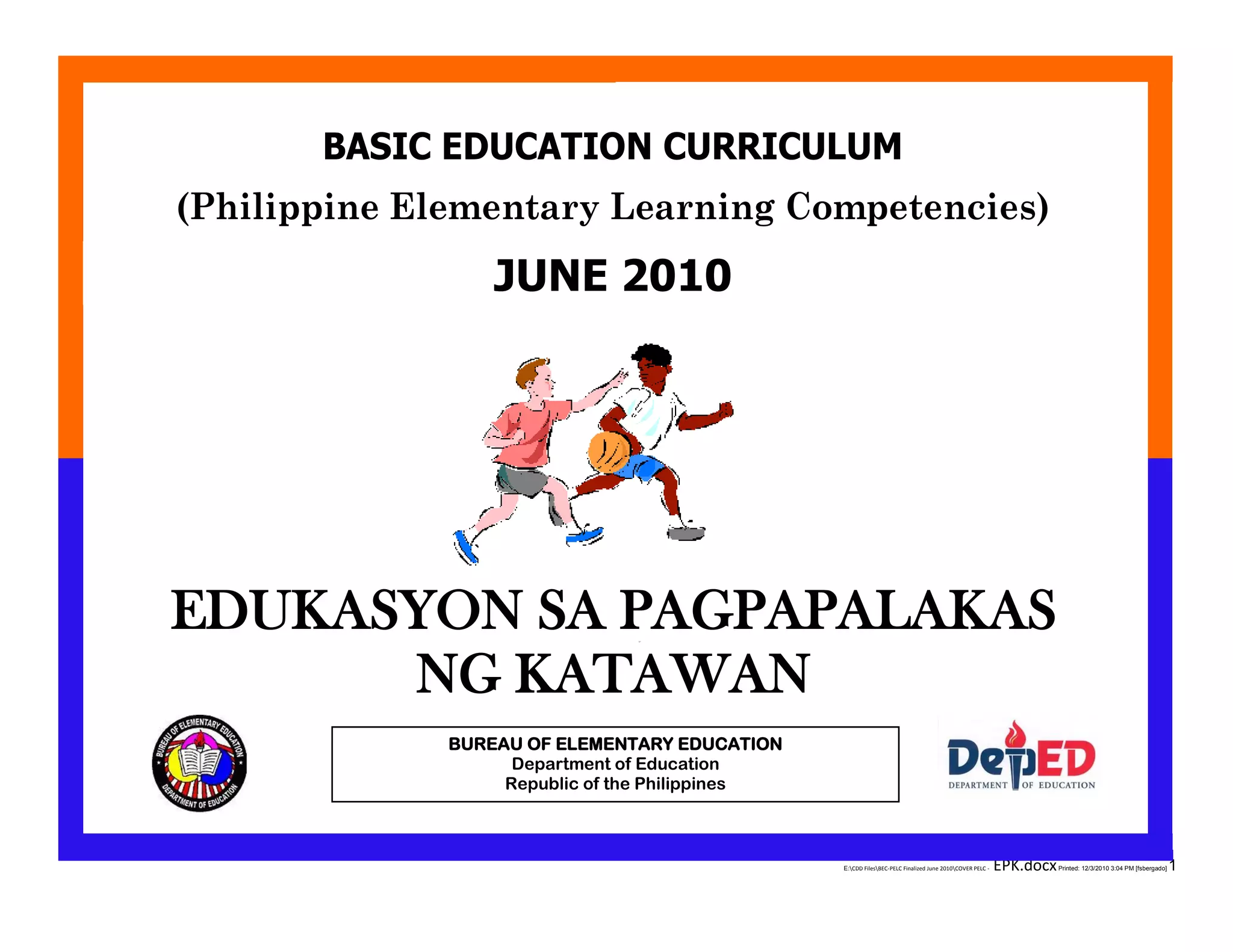 LEARNING COMPETENCIES GRADE 2 ep katawan | PPT