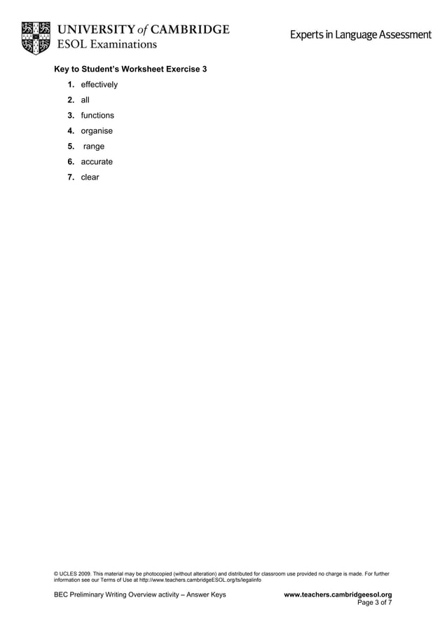Bec p writing_overview | PDF