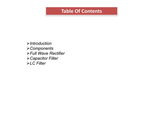 Full Wave Rectifier (FWR) Microproject | PPTX | Consumer Electronics | Technology & Computing