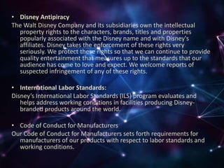 CSR and Business Ethics (Disney&Canon) | PPT