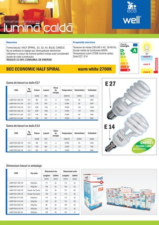 Becuri economice de la Well | PDF