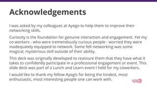 Be curious mavis dixon on how to network | PDF