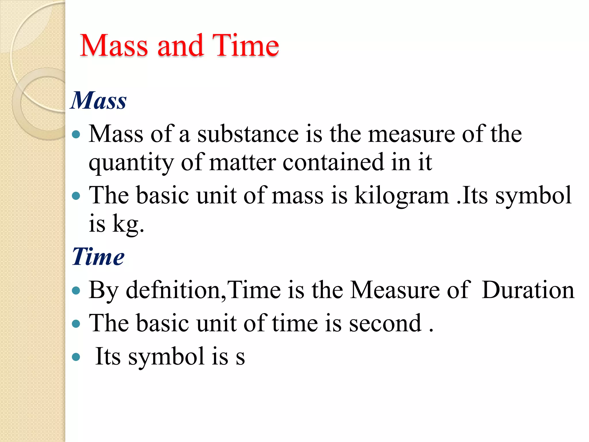 measurements and units | PPT
