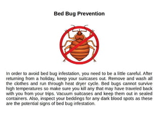Bed Bugs Prevention & Control | PPT