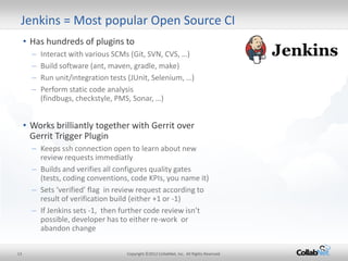 Marrying Jenkins and Gerrit-Berlin Expert Days 2013 | PPTX