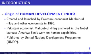 HUMAN DEVELOPMENT INDEX | PDF
