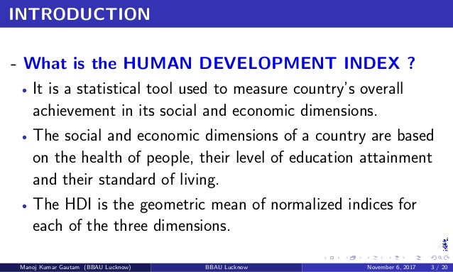 HUMAN DEVELOPMENT INDEX
