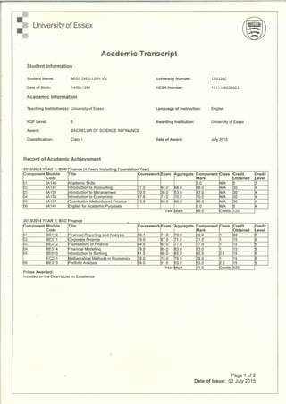 Merged bachelor transcript | PDF | Undergraduate Education | College ...