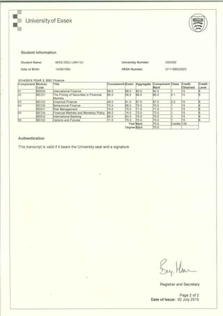 Merged bachelor transcript | PDF | Undergraduate Education | College Education