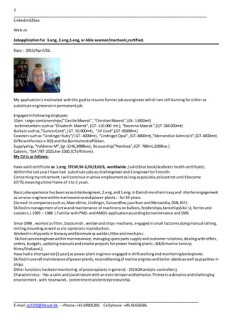 LinkedinA2SeaCV310315 | PDF | Free Download