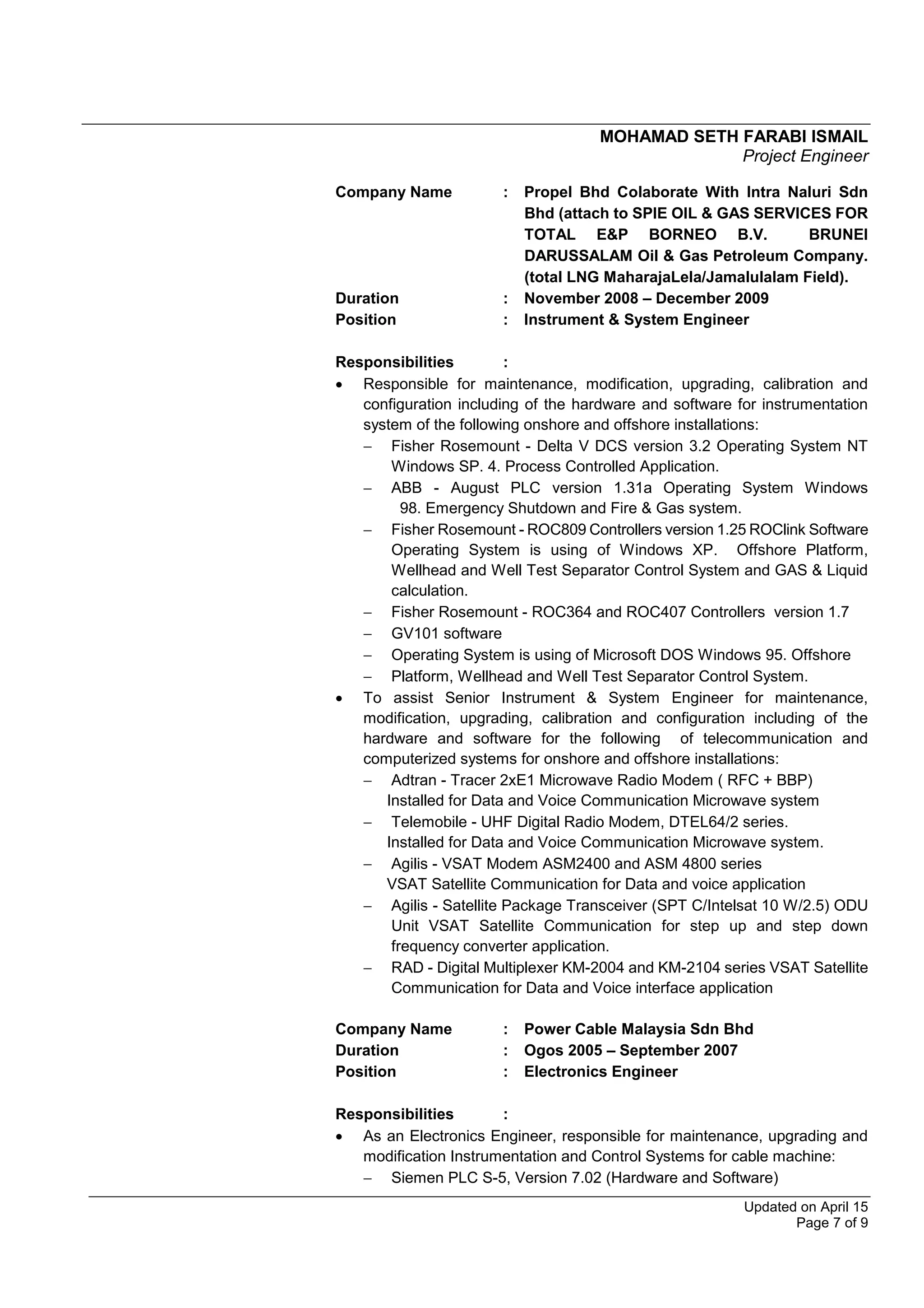 Mohamad Seth Farabi - Resume | PDF