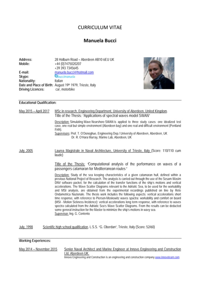 CV1_Manuela_Bucci | PDF