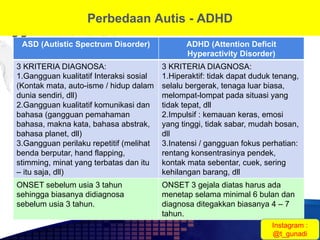 Beda antara adhd dan autis | PDF