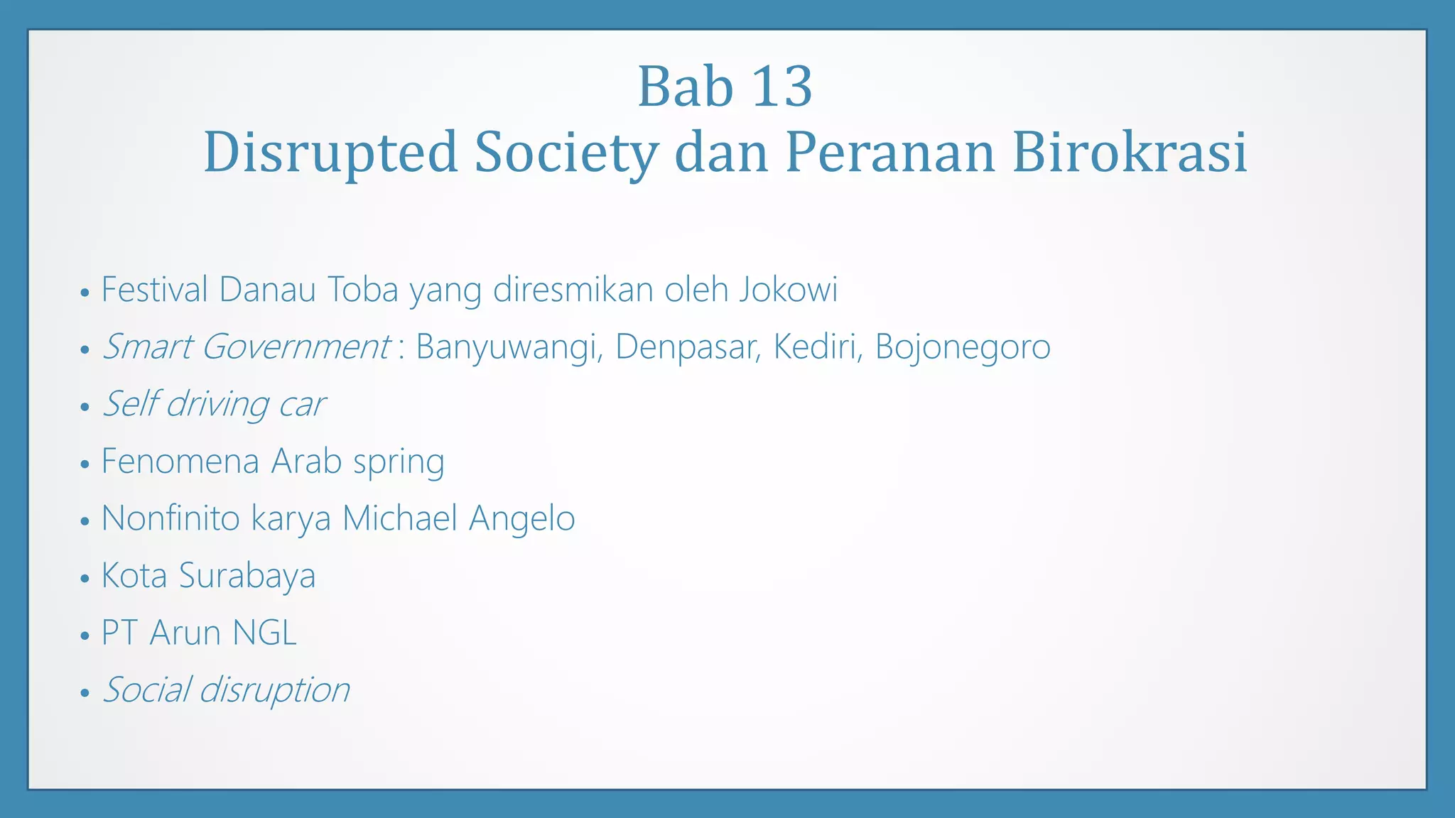 Bedah Buku : Disruption (Rhenald Kasali) | PDF