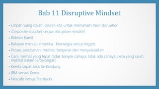 Bedah Buku : Disruption (Rhenald Kasali) | PDF