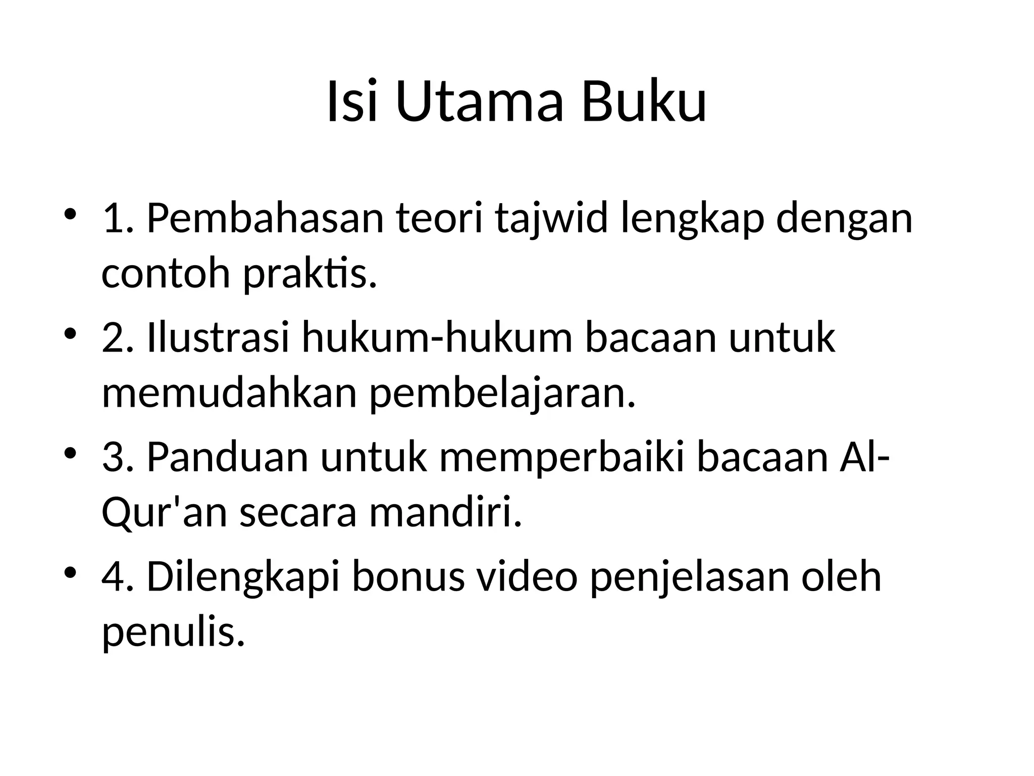 Bedah Buku tajwid sangat bagus sekali untuk dibaca | PPT