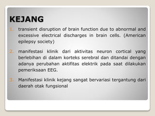 Bedah saraf kejang epilepsi | PPTX