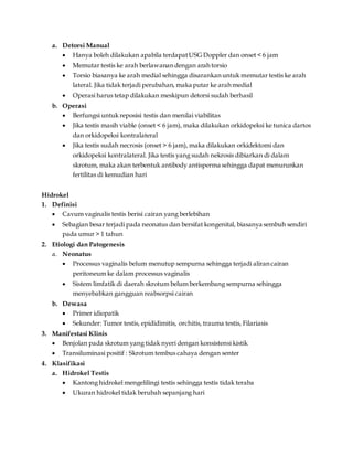 Rangkuman Materi Urologi | DOCX