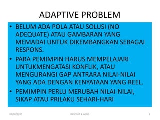 Beda teknical dan adaptive problem | PPTX | Executive Leadership ...