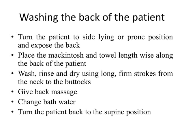 Bed bath, Fundamentals of Nursing | PPTX | Bath and Shower | Personal Care