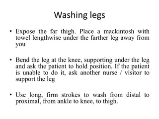 Bed bath, Fundamentals of Nursing | PPTX