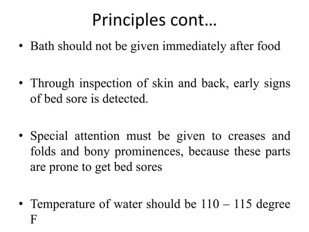 Bed bath, Fundamentals of Nursing | PPTX | Bath and Shower | Personal Care