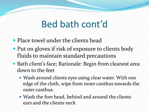 Bed bath notes.pptx | Bath and Shower | Personal Care