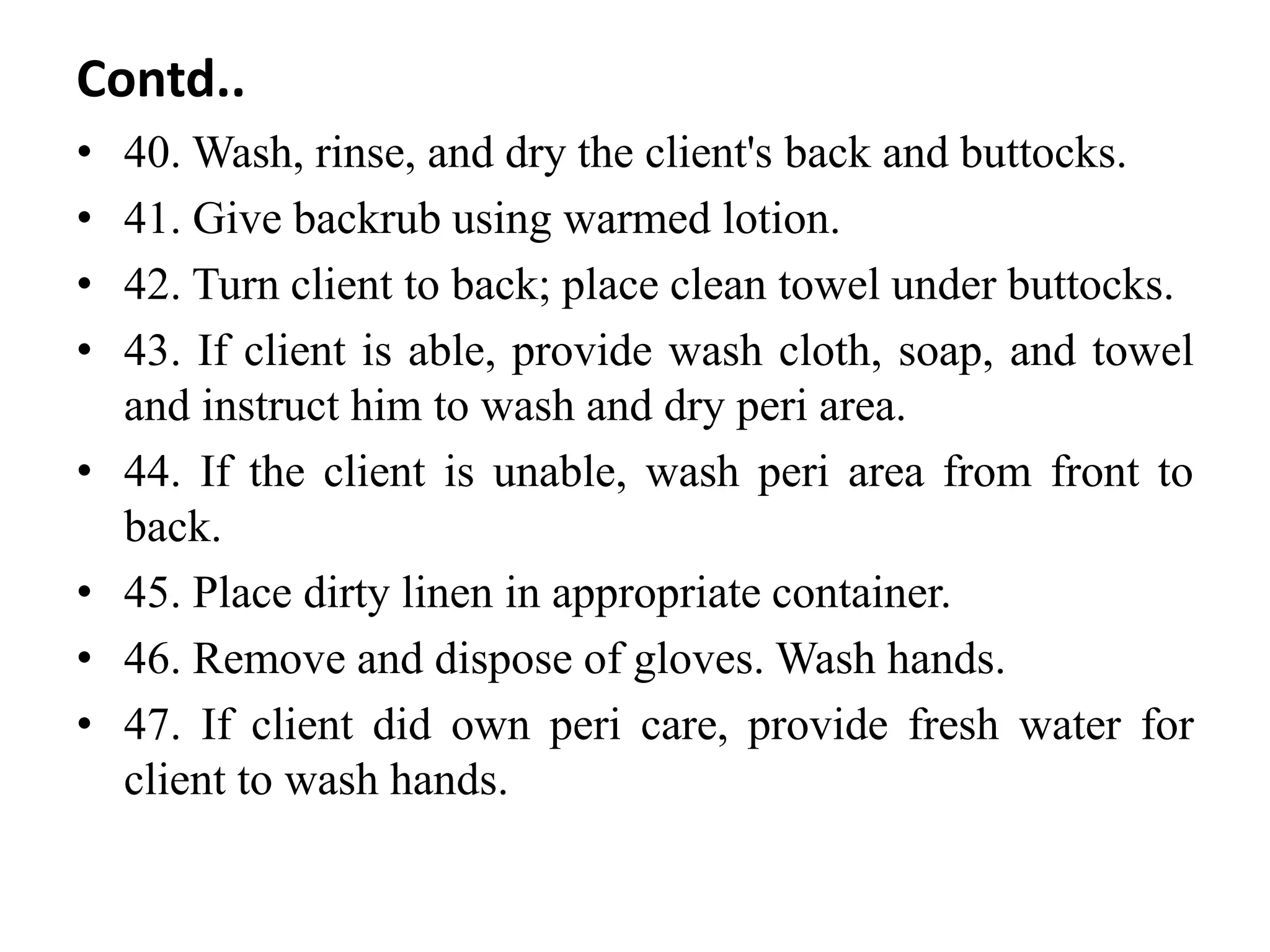 Bed Bath Procedure | PPTX