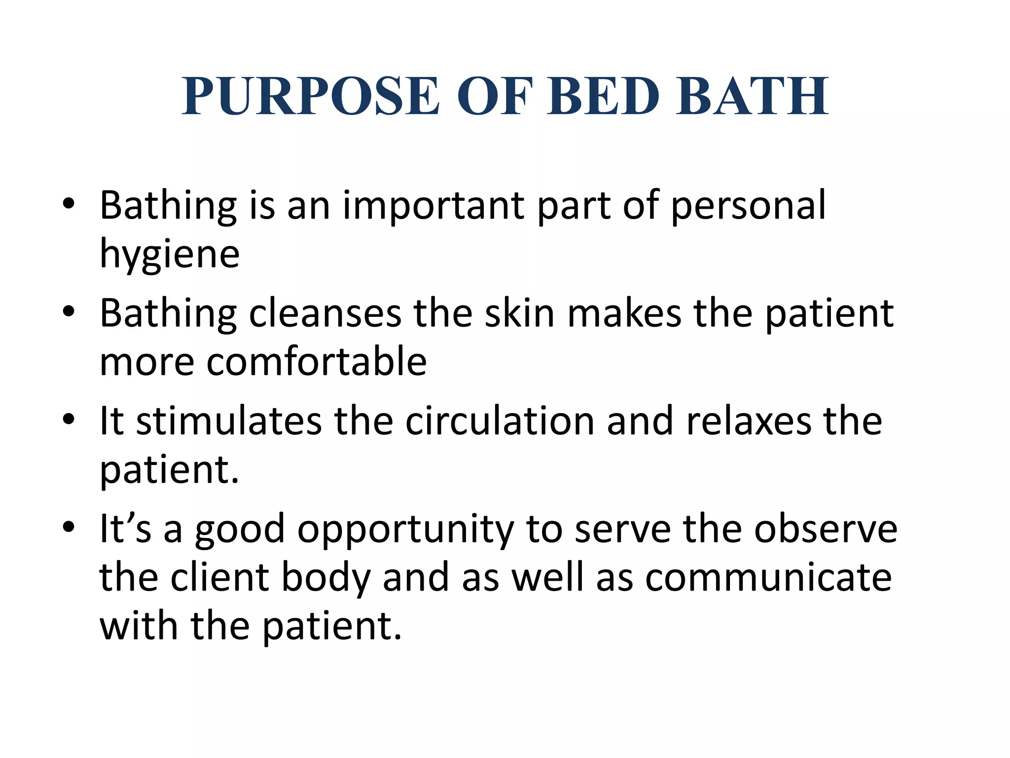 Bed Bath Procedure | PPTX
