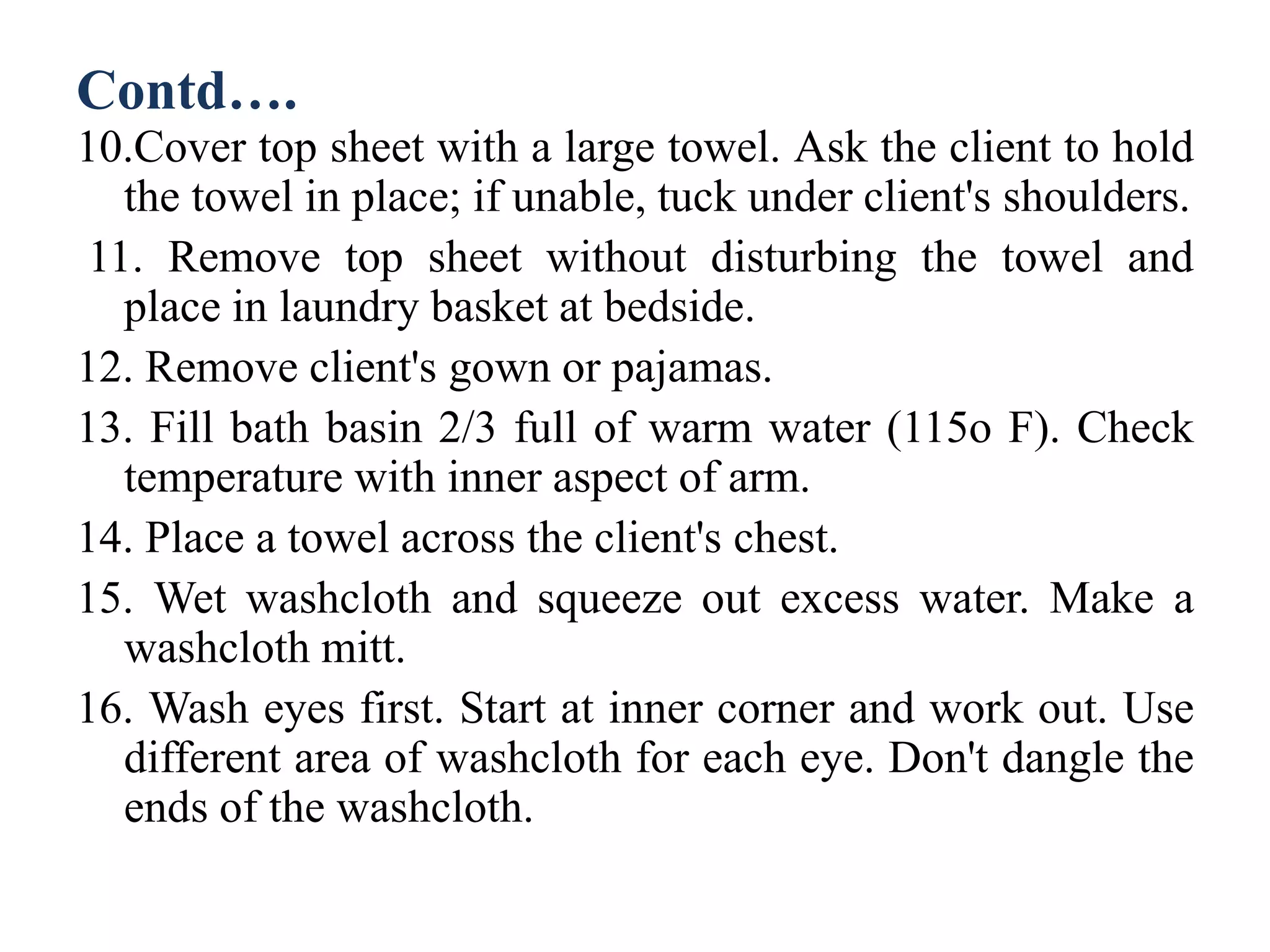 Bed Bath Procedure | PPTX