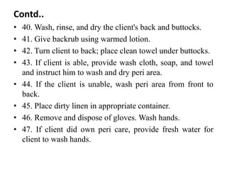 Bed Bath Procedure | PPTX