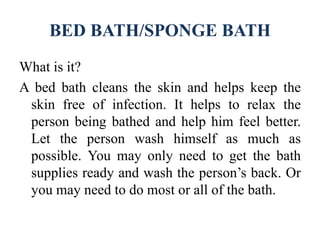 Bed Bath Procedure | PPTX