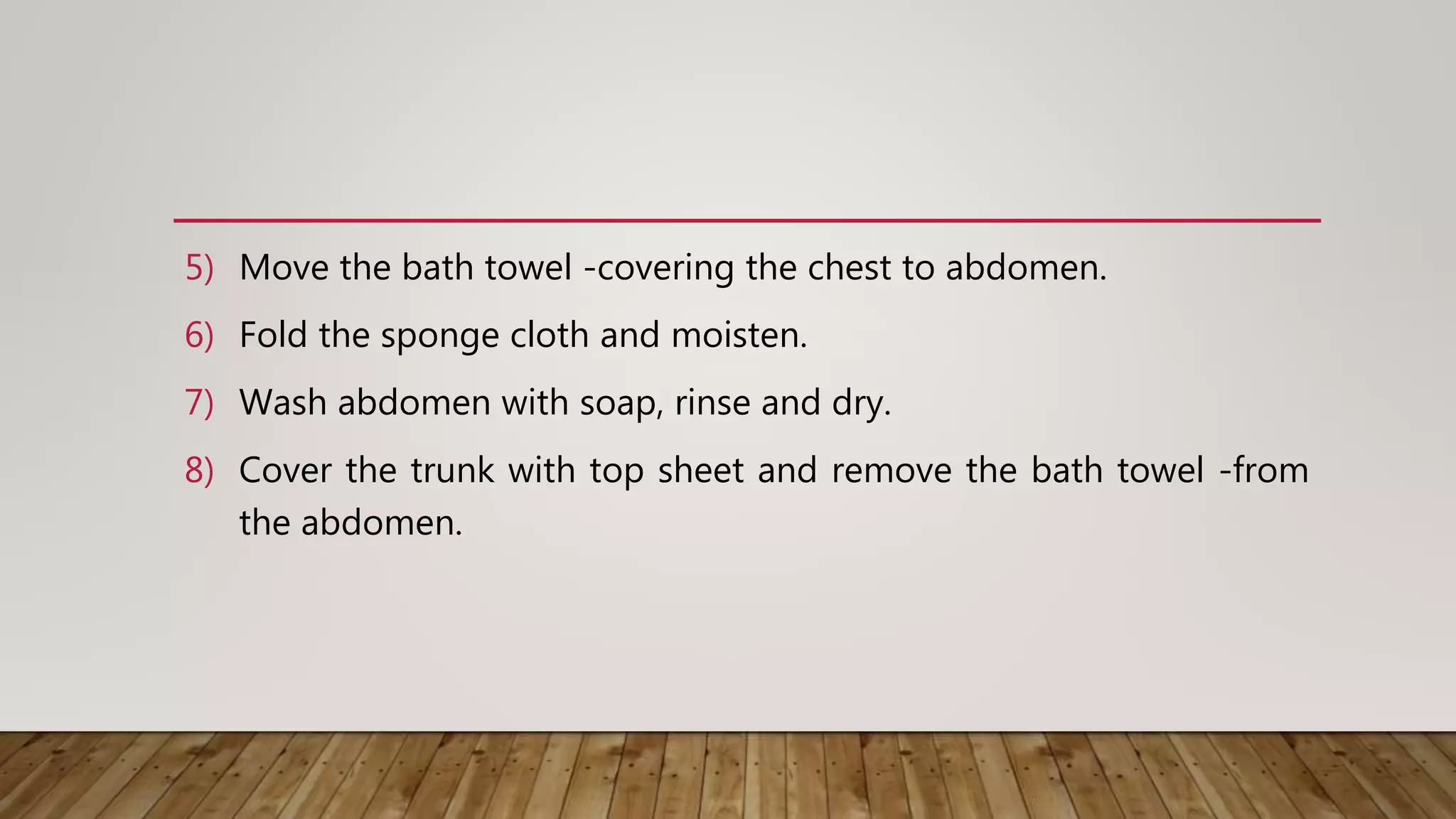 Bed bath procedure | PPTX