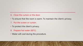 Bed bath procedure | PPTX