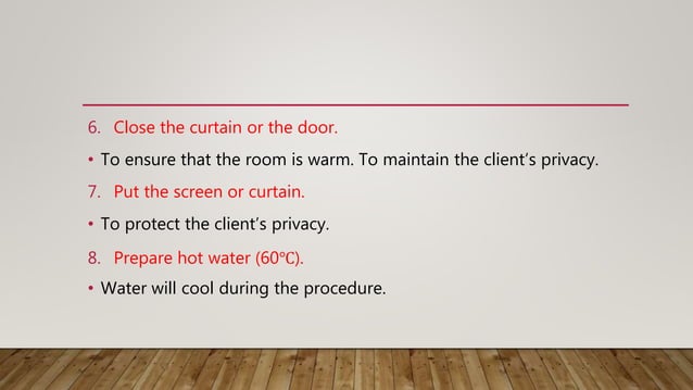 Bed bath procedure | PPTX | Bath and Shower | Personal Care