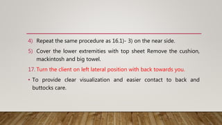 Bed bath procedure | PPTX