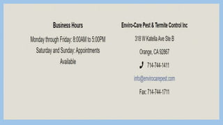 Enviro-Care Pest and Termite Control Inc. | PPTX