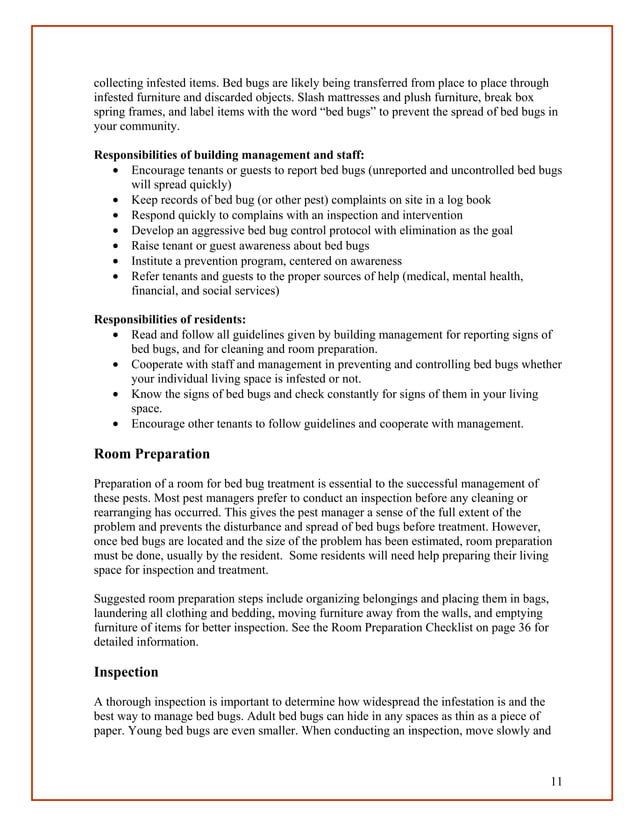 Bed bug guidelines for shelters and group living facilities | PDF | Agriculture | Industries